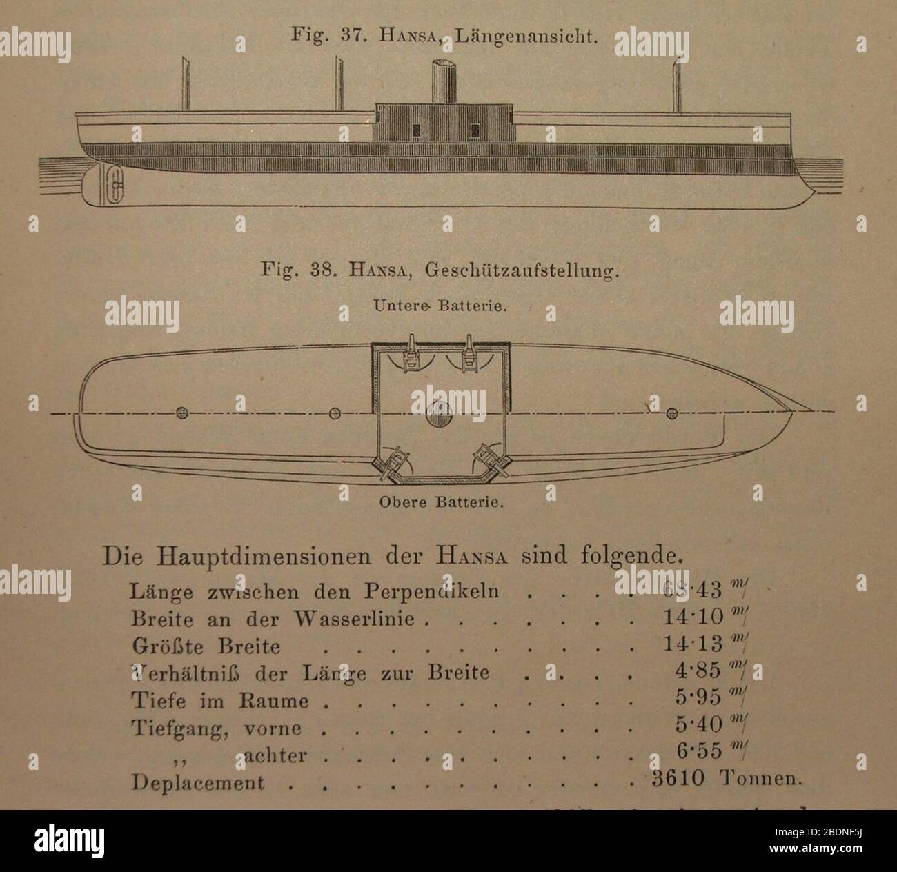 Line drawing of SMS Hansa Stock Photo - Alamy