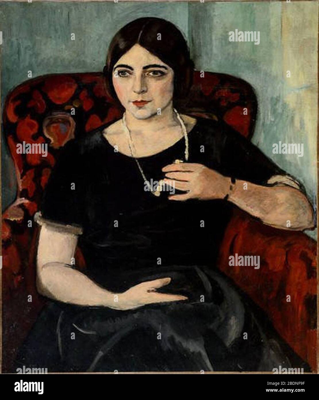 Portrait of Edith Gregor Halpert by Samuel Halpert 1928 Stock Photo - Alamy