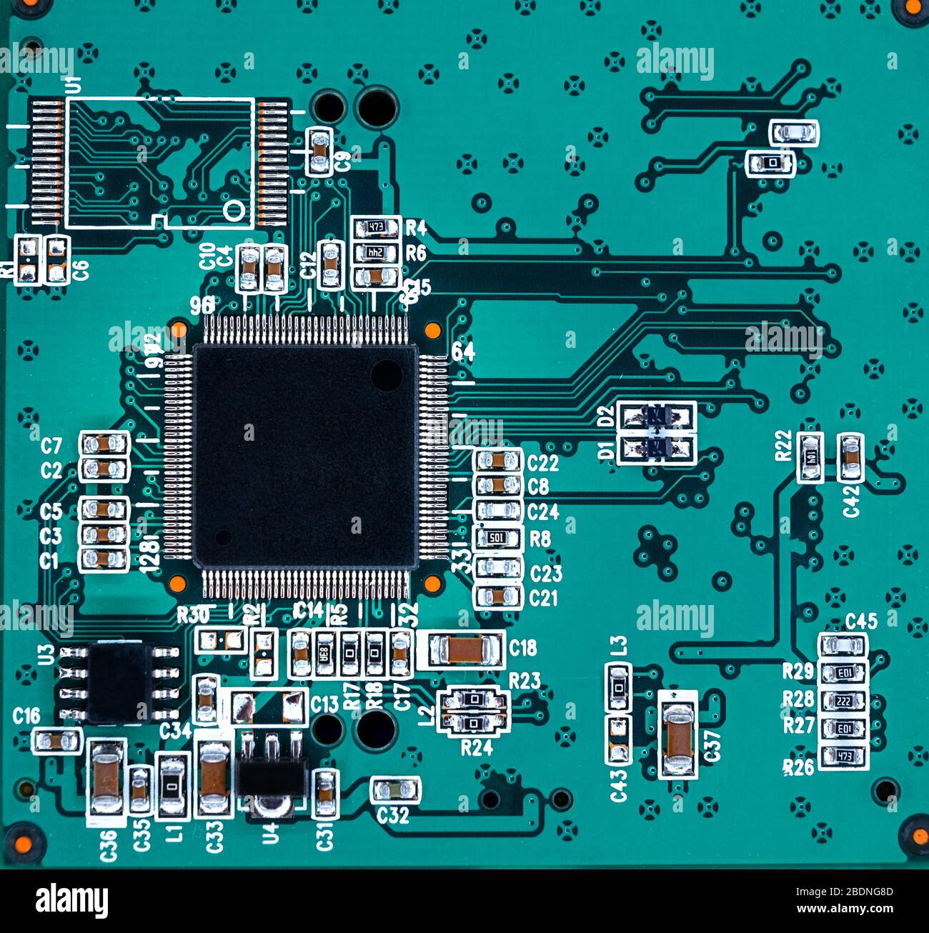 Electronic circuit board close up Stock Photo - Alamy