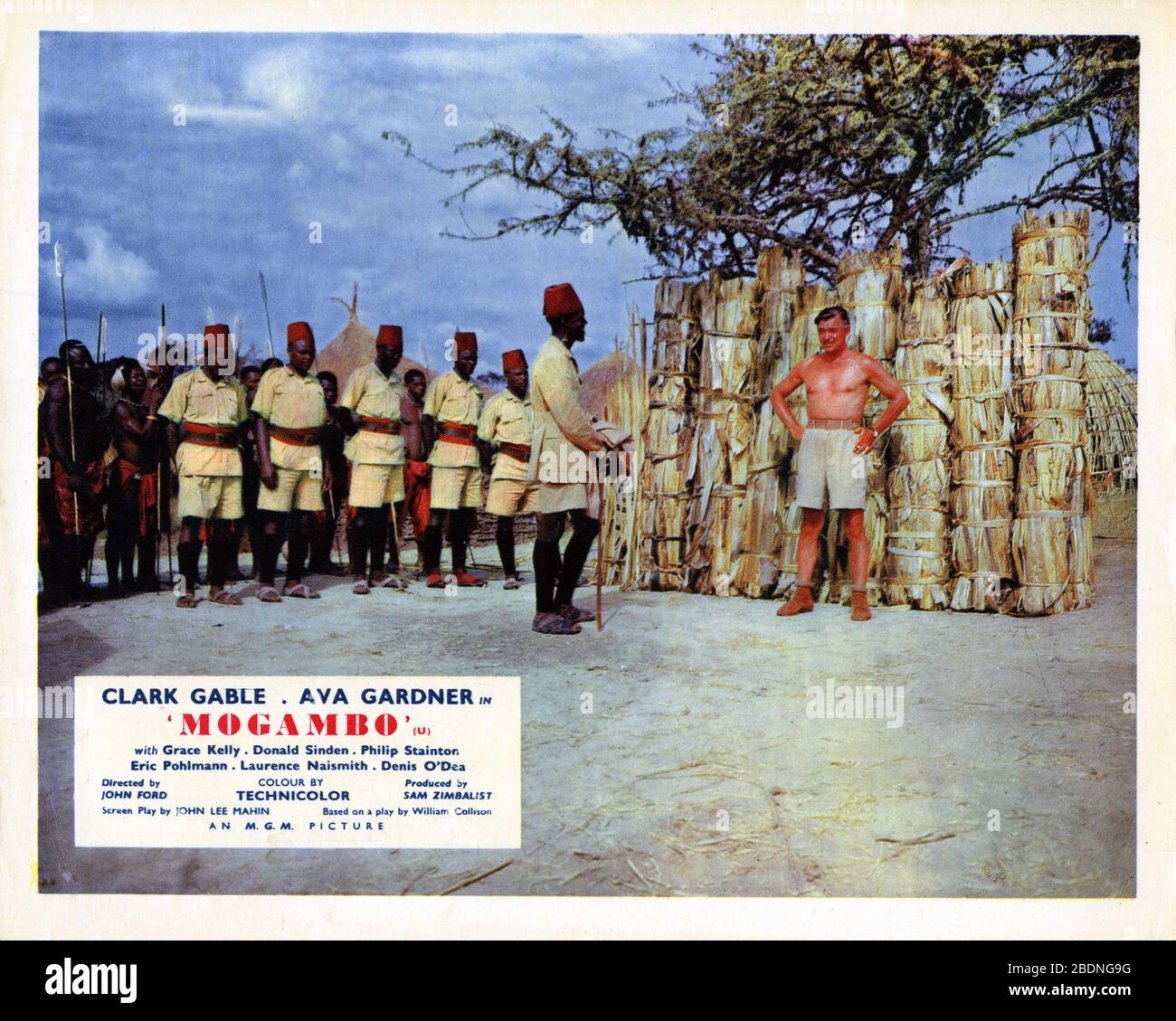 CLARK GABLE in MOGAMBO 1953 director JOHN FORD screenplay John Lee ...