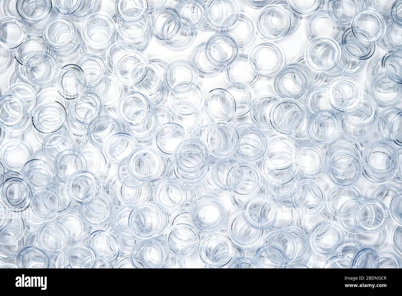 many blue transparent plastic circles texture Stock Photo - Alamy
