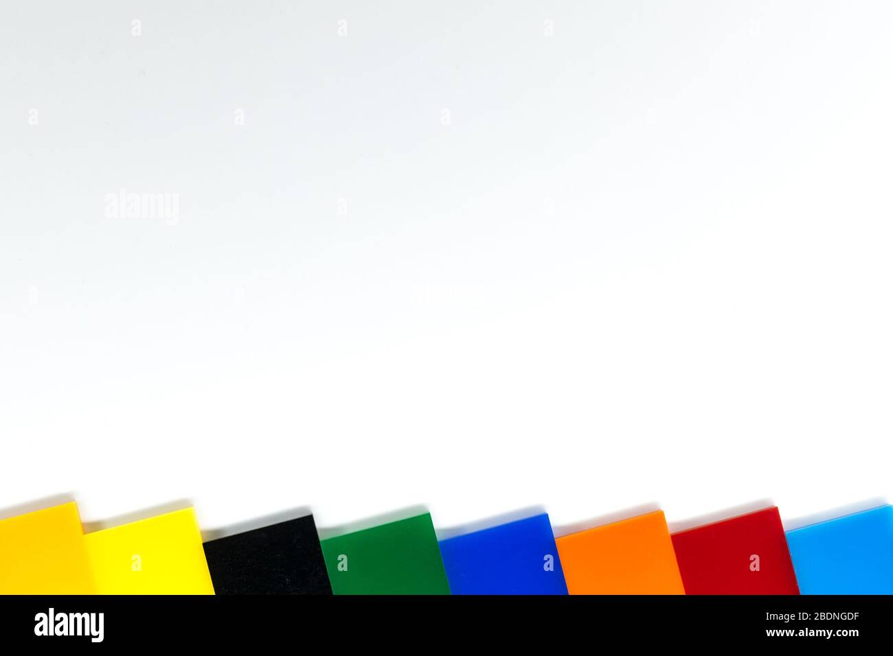 partial frame made frome Coloured Cast Acrylic Sheet on white ...