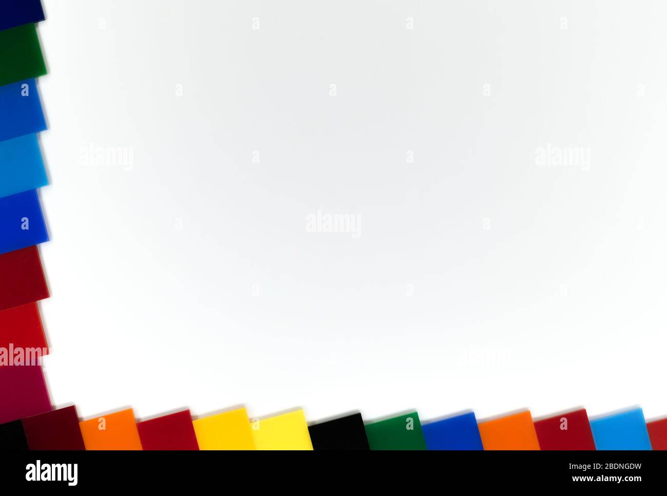 partial frame made frome color plastic acrylic shape plexiglass on ...