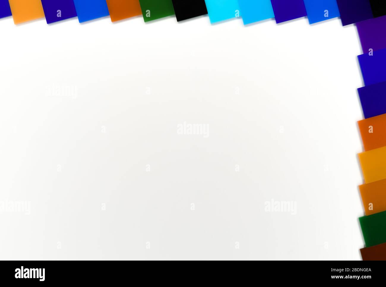 partial frame made frome color plastic acrylic shape plexiglass on ...