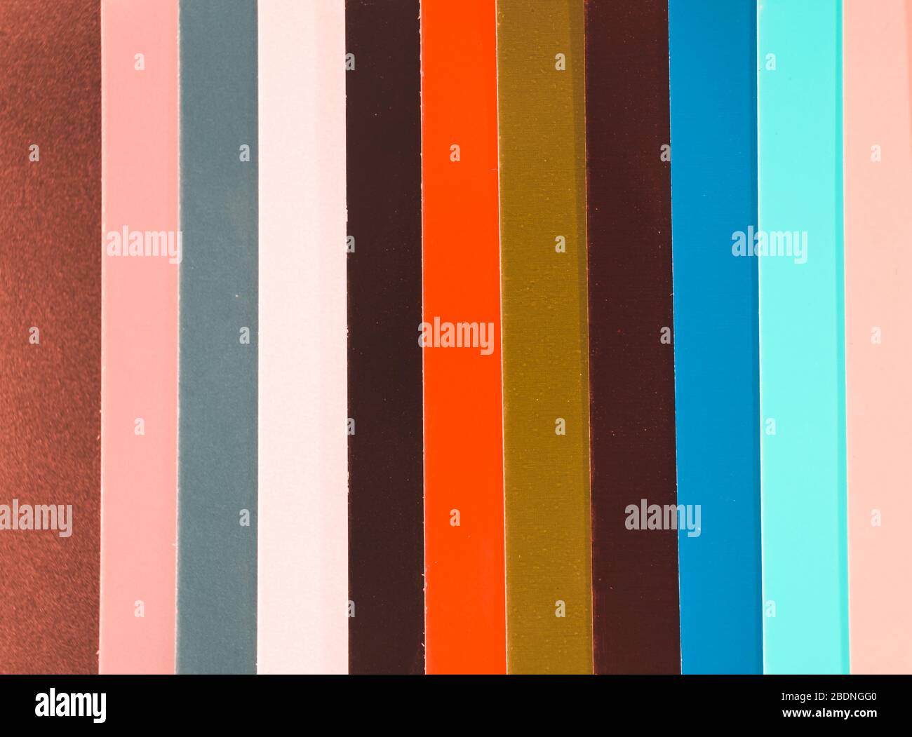 Sheets of colored paper on white background Stock Photo - Alamy