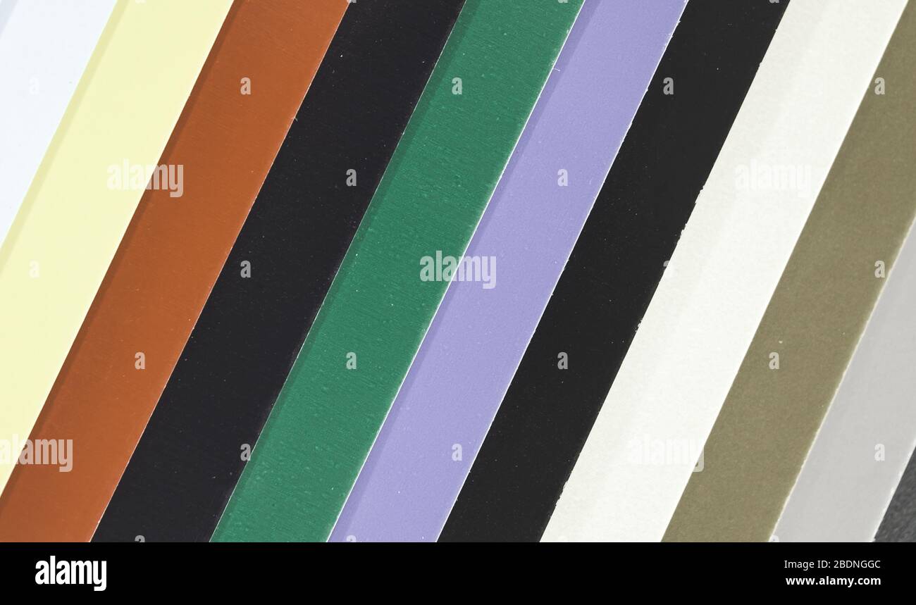 Sheets of colored paper on white background Stock Photo - Alamy