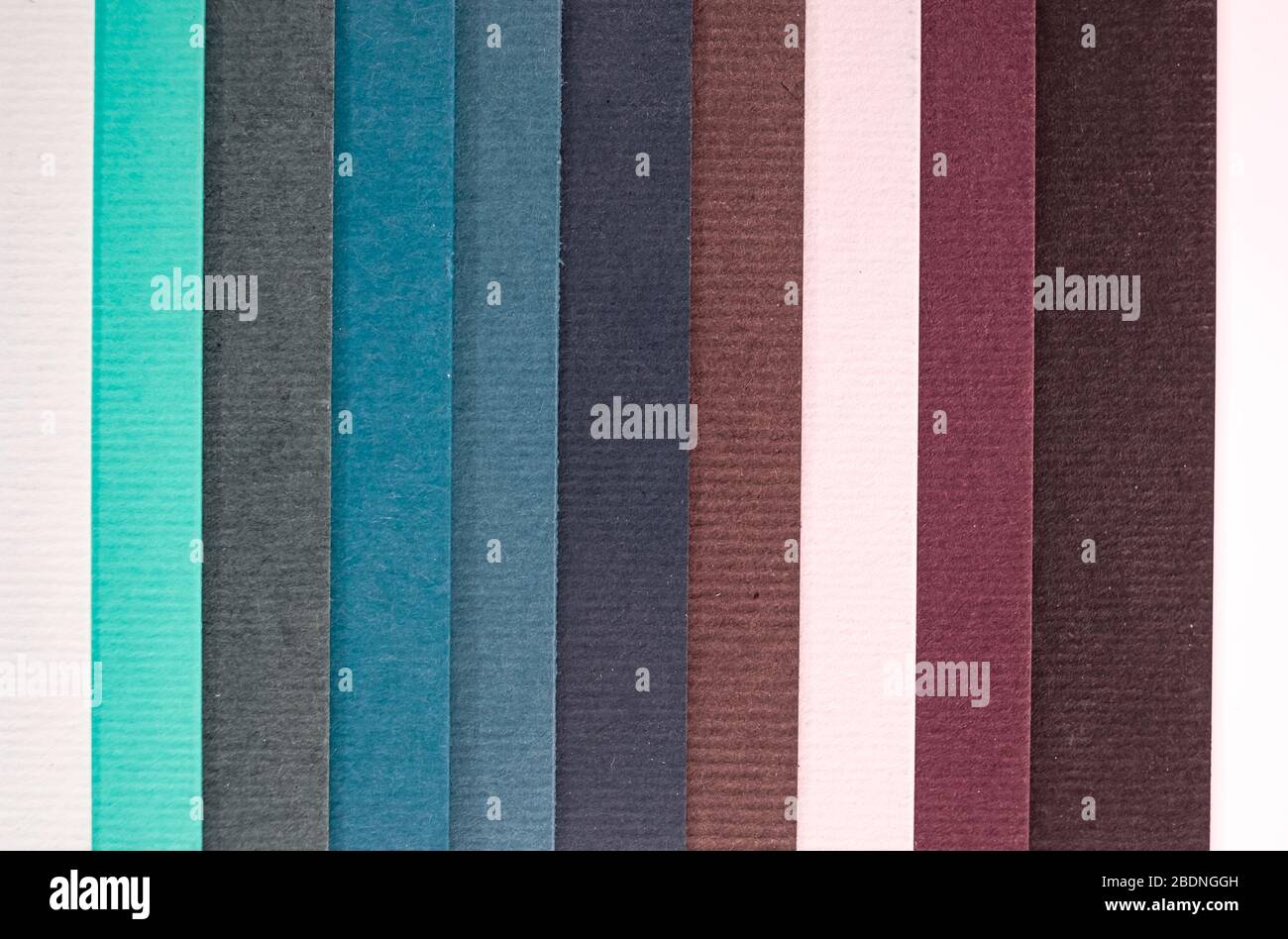 Sheets of colored paper on white background Stock Photo - Alamy