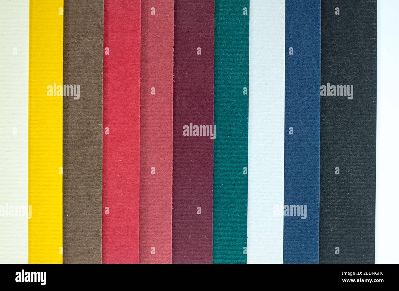 Sheets of colored paper on white background Stock Photo - Alamy