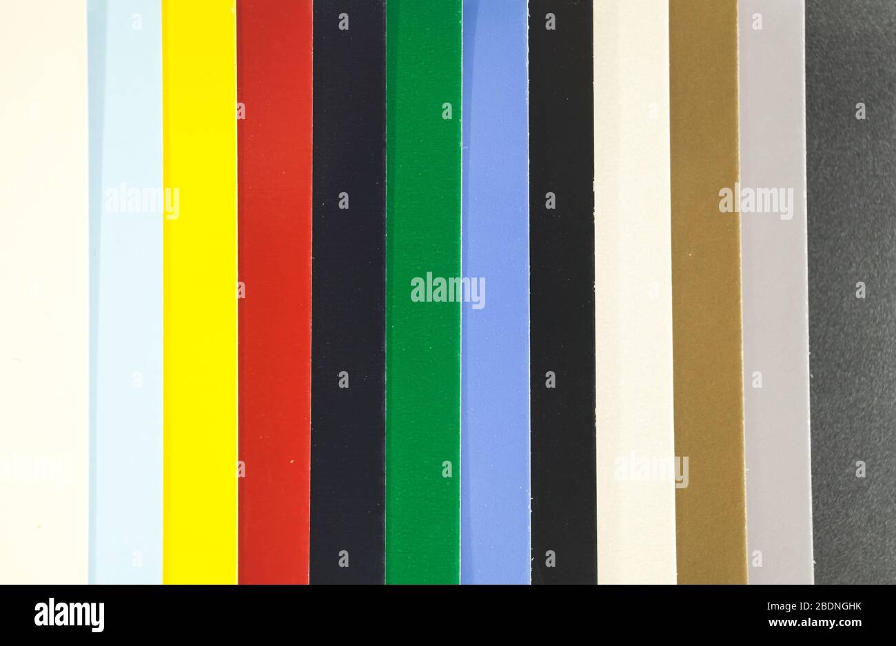 Sheets of colored paper on white background Stock Photo - Alamy