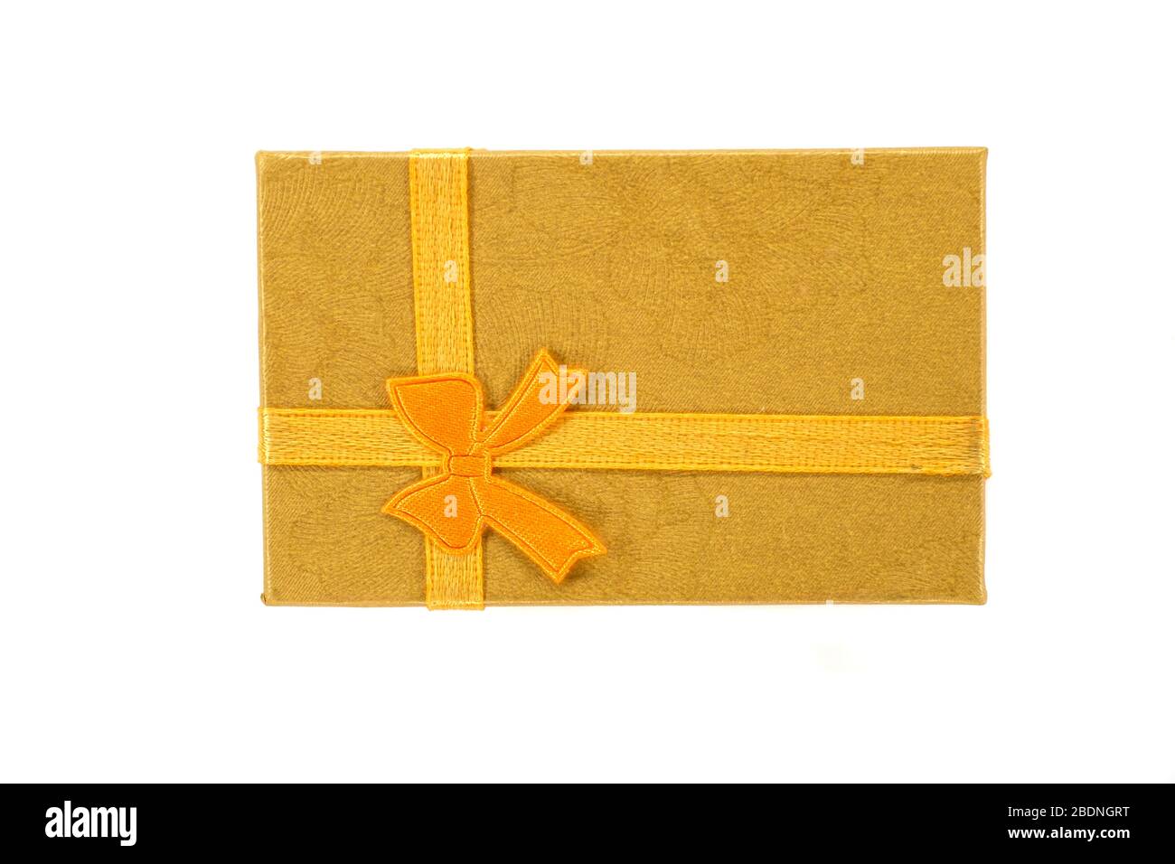 yellow rectangular gift boxes on white background Stock Photo - Alamy