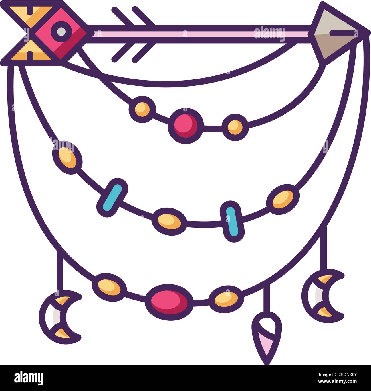 Cartoon magic pendant necklace Stock Vector Images - Alamy