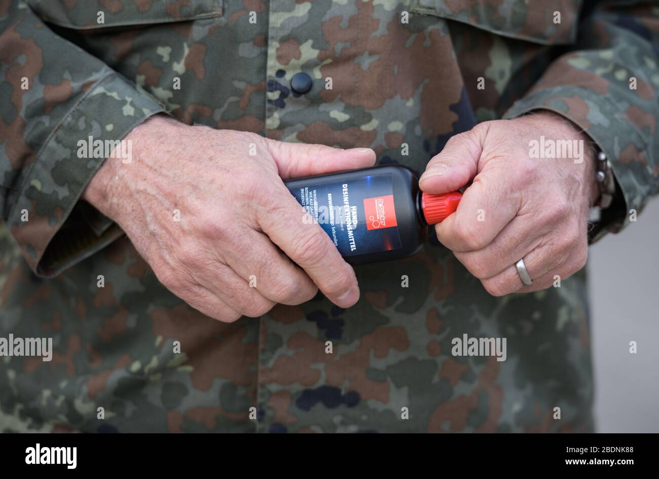Disinfectant for hands german hi-res stock photography and images - Alamy