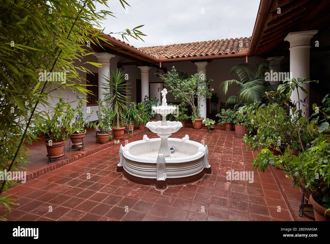inner courtyard of a COLONY BUILDING, MERIDA, Venezuela, South America ...