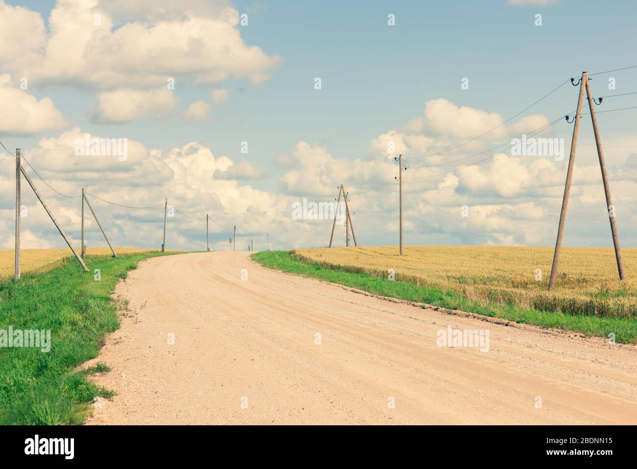 Rural side road near farming hi-res stock photography and images - Alamy