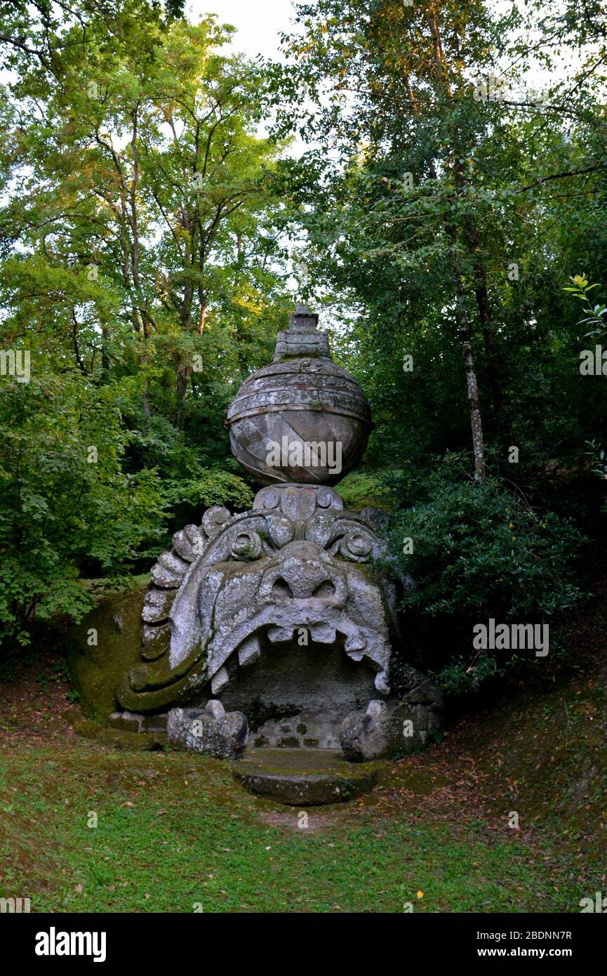 Bomarzo (Italy) - The famous Monsters Park ('Parco dei Mostri' in ...