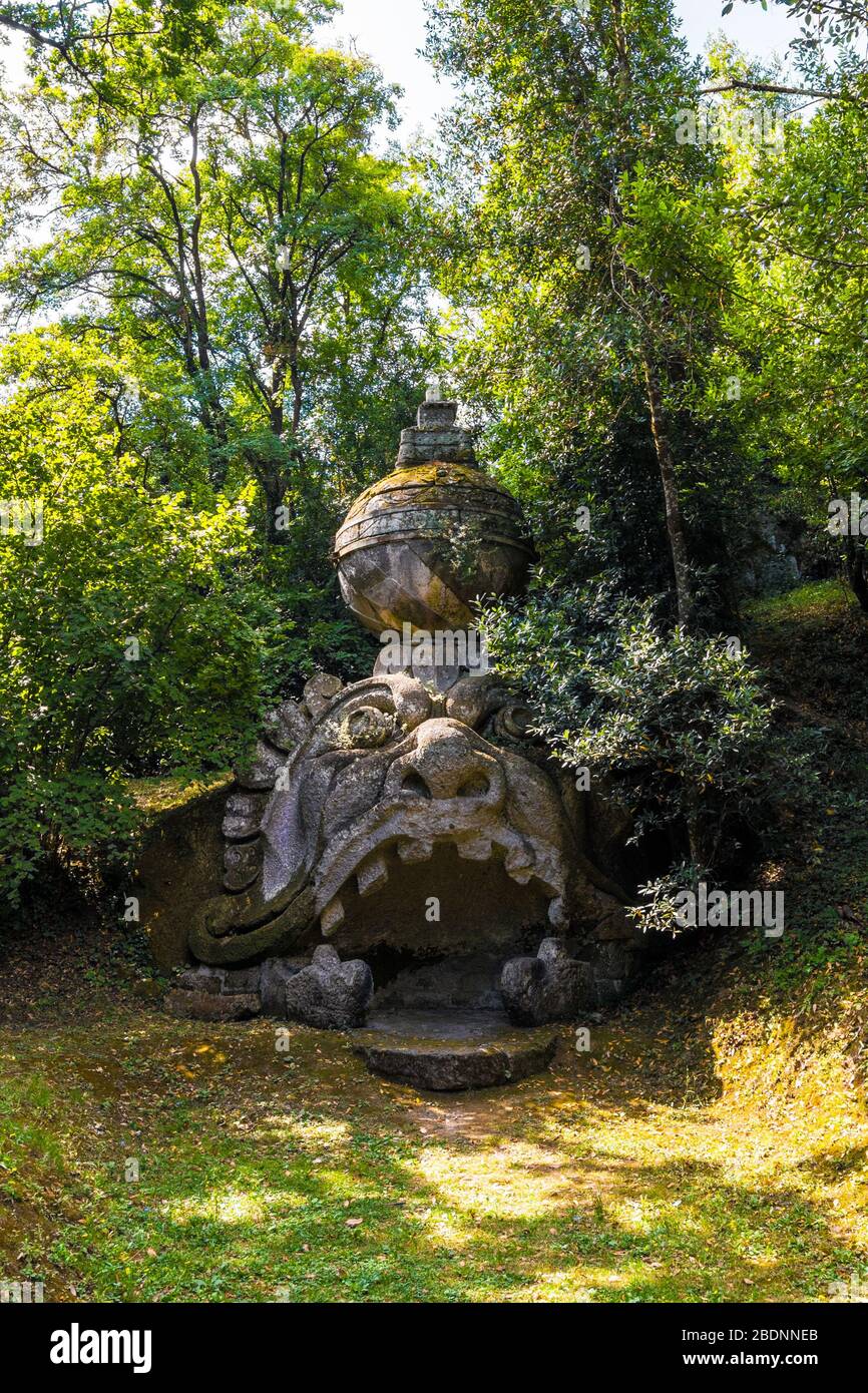 Bomarzo (Italy) - The famous Monsters Park ('Parco dei Mostri' in ...