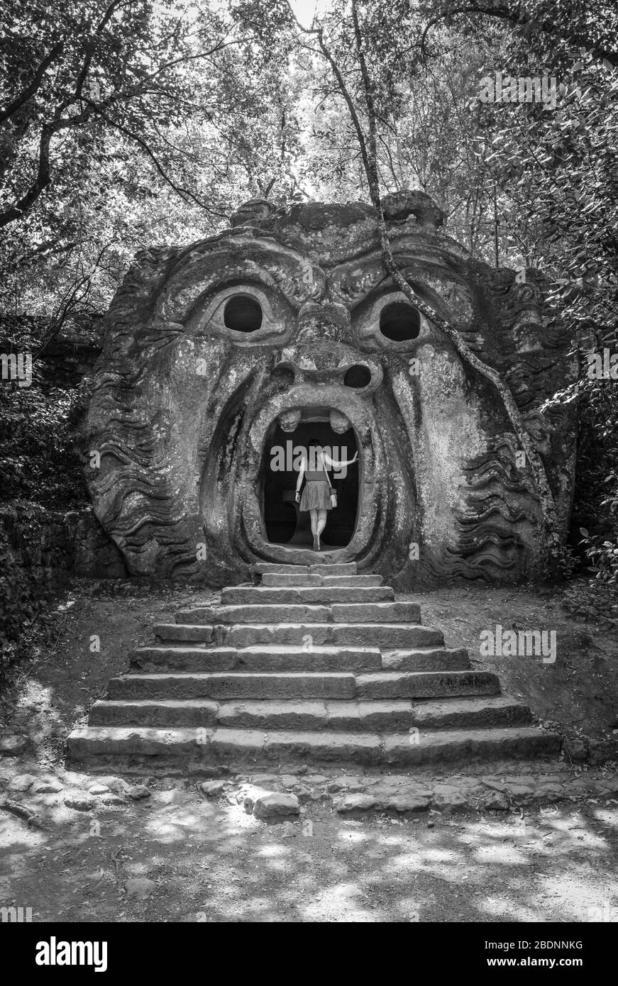 Monster park bomarzo Black and White Stock Photos & Images - Alamy