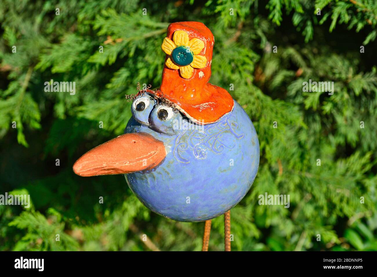 funny handmade ceramic artwork for garden Stock Photo - Alamy