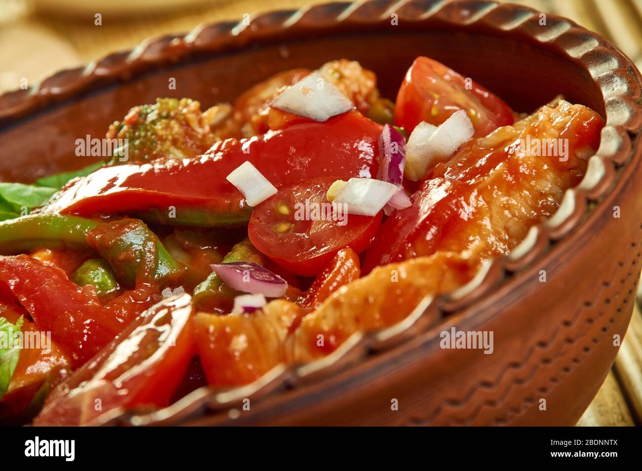 Guvech chicken - traditional Turkish,Bulgarian, Bosnian stew Stock ...