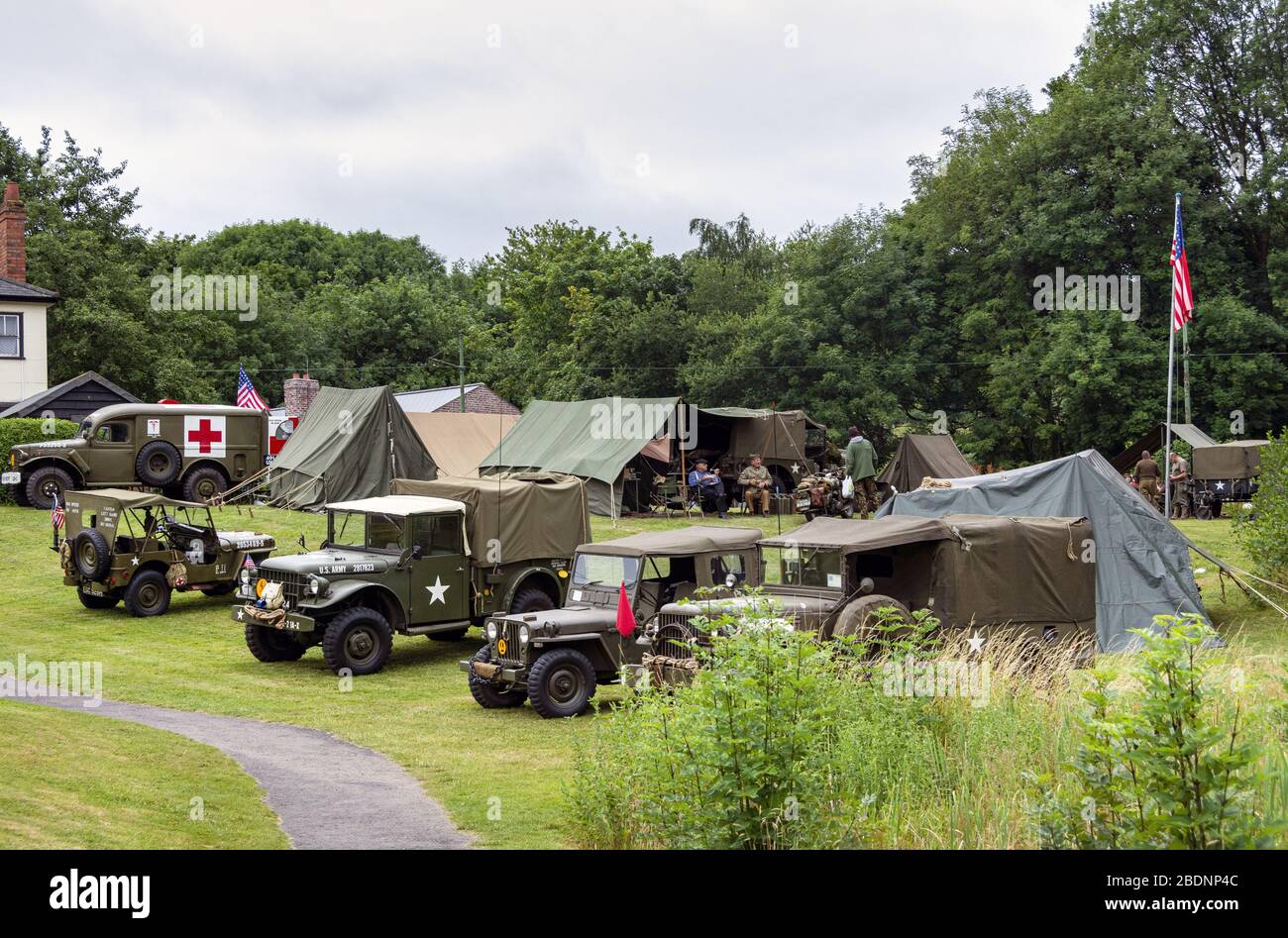 Wartime army base setup at the 1940's weekend in Black Country Living ...
