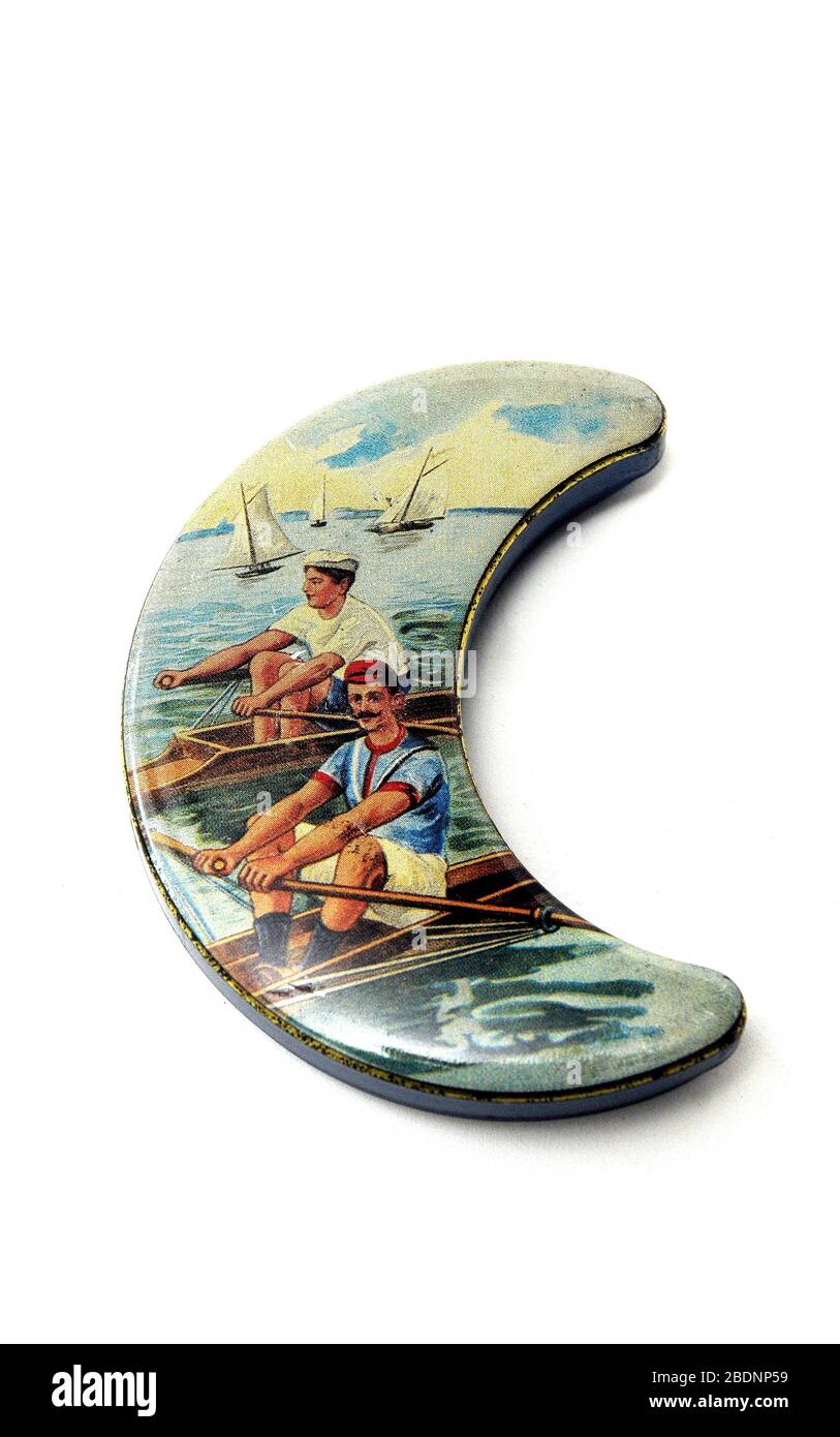 vintage lithographed metal box Stock Photo - Alamy