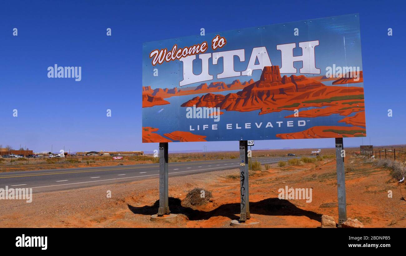 Grand canyon west welcome sign hi-res stock photography and images - Alamy