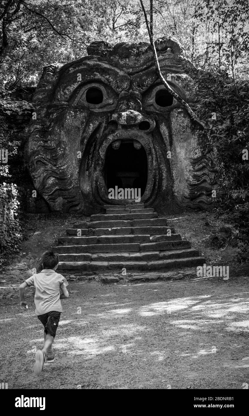 Bomarzo (Italy) - The famous Monsters Park ('Parco dei Mostri' in ...