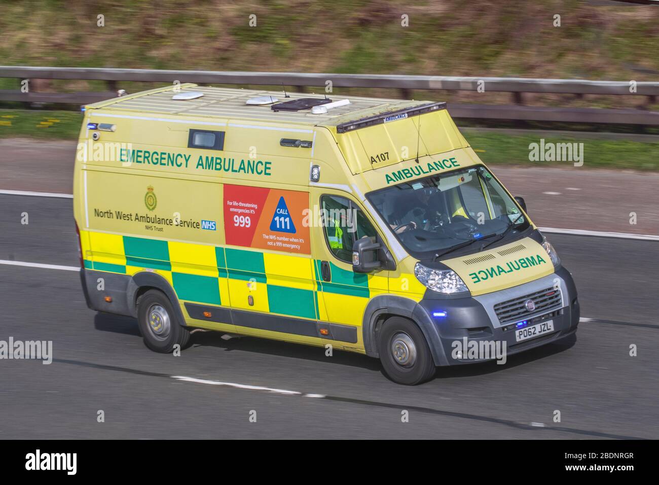 NHS Ambulance; UK Vehicular traffic, transport, 999 emergency vehicles ...