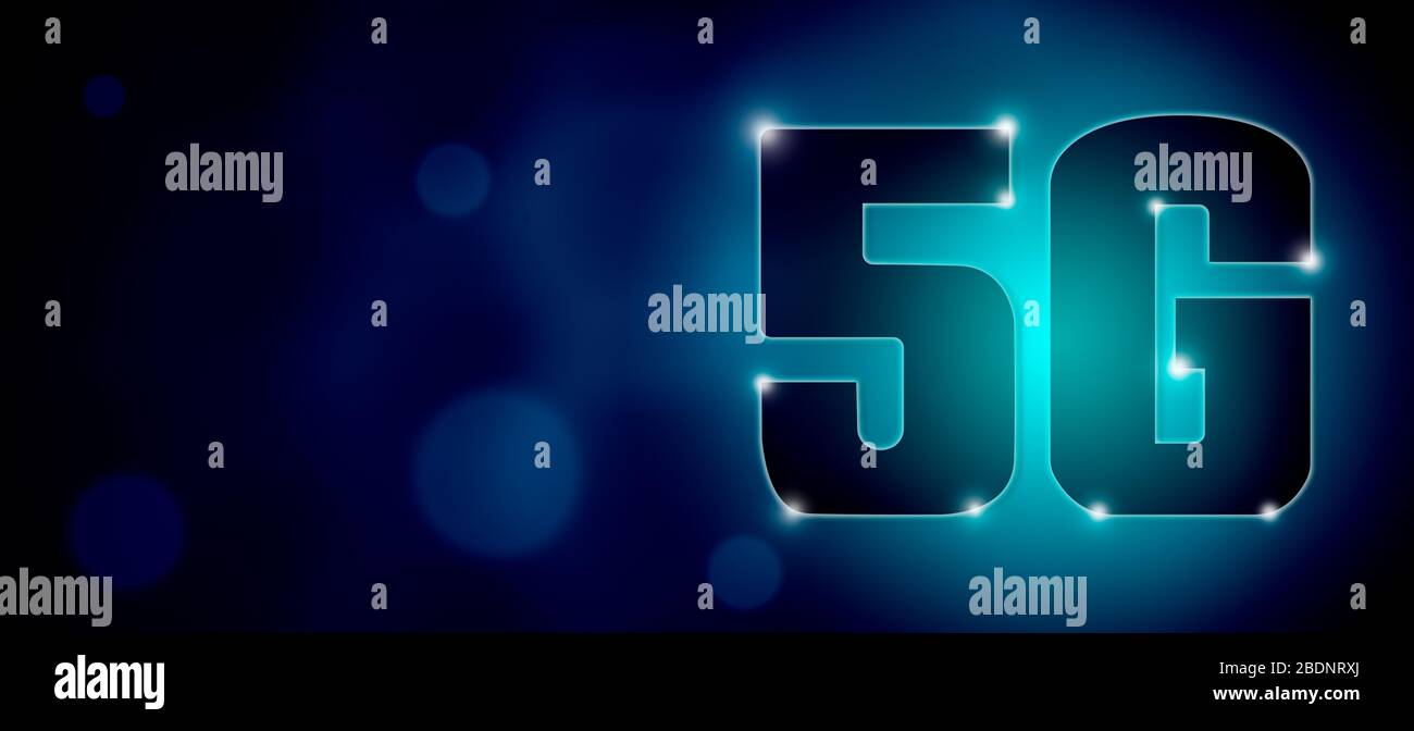 5G high speed internet network communication technology, IoT concept ...