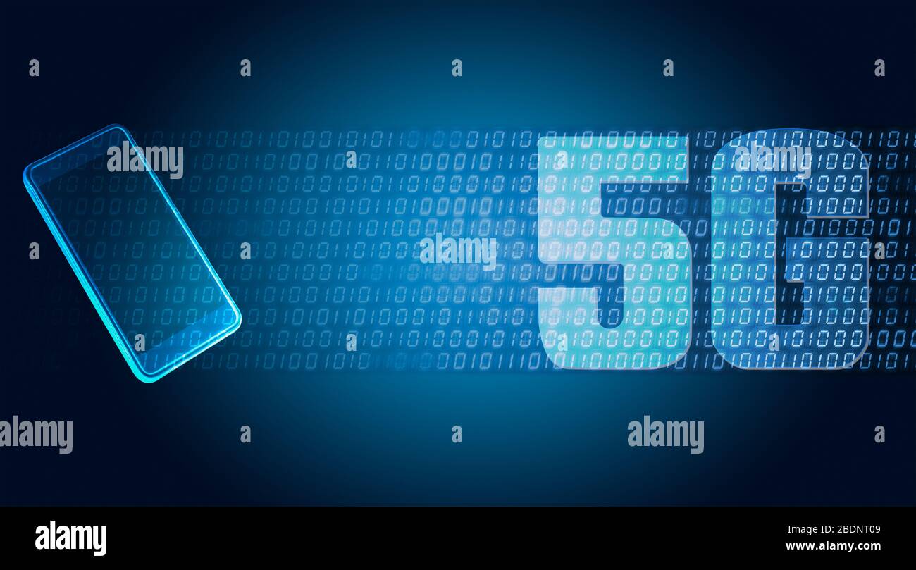 5G high speed internet network communication technology, IoT concept ...