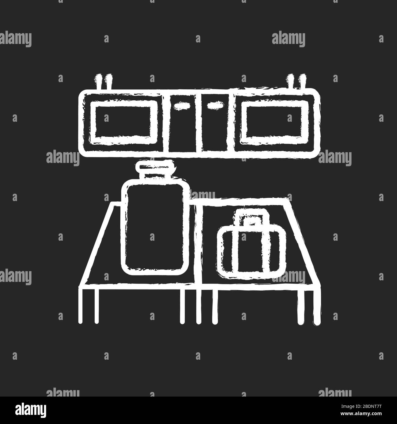 Bag on desk Black and White Stock Photos & Images - Alamy
