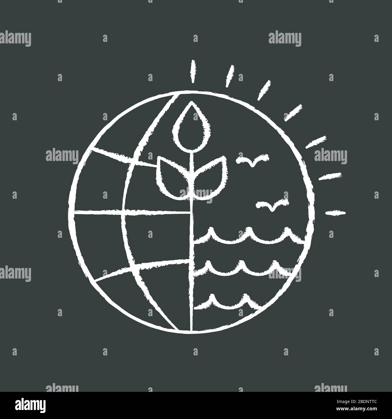 Water saving on black Stock Vector Images - Alamy