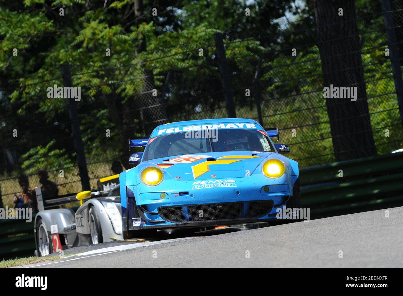 Imola, Italy 3 July 2011: Porsche 997 GT3 RSR GTE Am of Team Proton ...