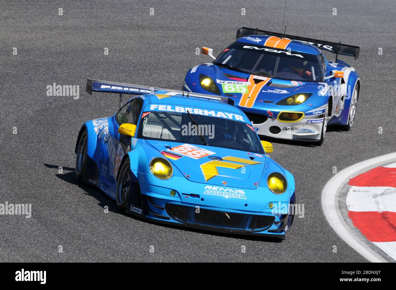 Imola, Italy 3 July 2011: Porsche 997 GT3 RSR GTE Am of Team Felbermayr ...