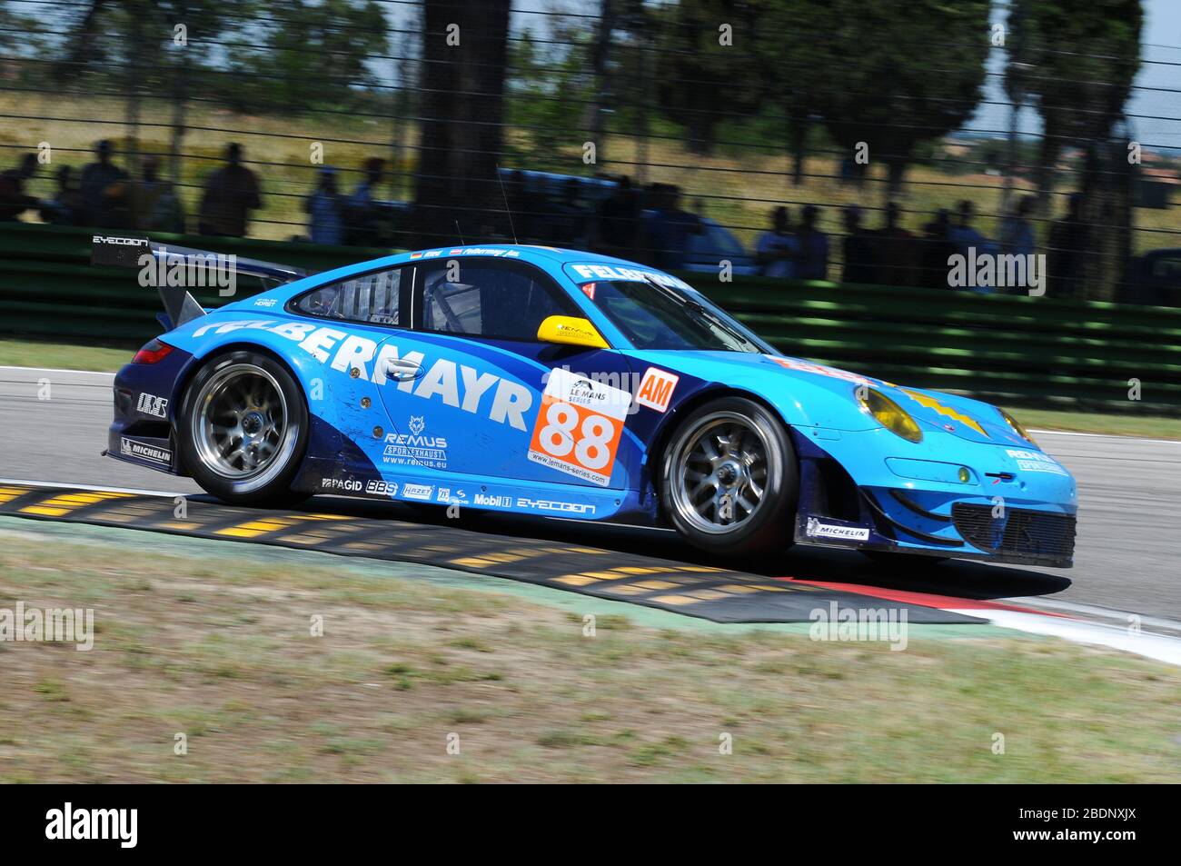 Imola, Italy 3 July 2011: Porsche 997 GT3 RSR GTE Am of Team Felbermayr ...