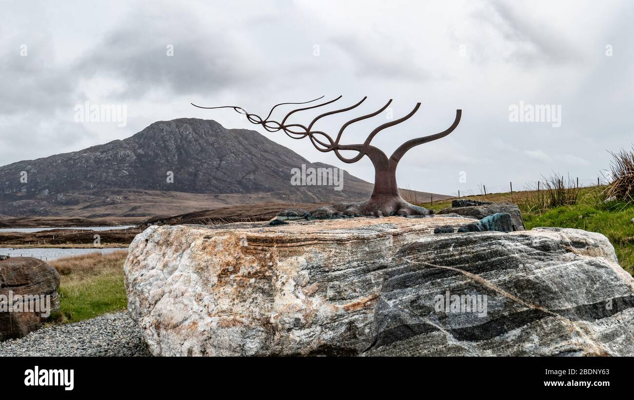 Sanctuary, a sculpture by Roddy Mathieson and part of Uist Sculpture ...