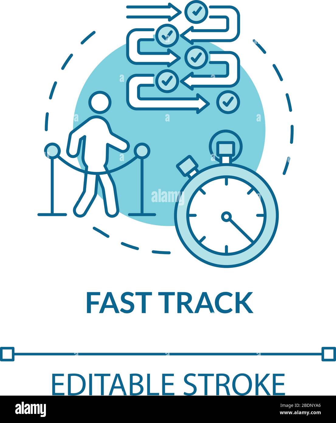 Fast track queue Stock Vector Images - Alamy