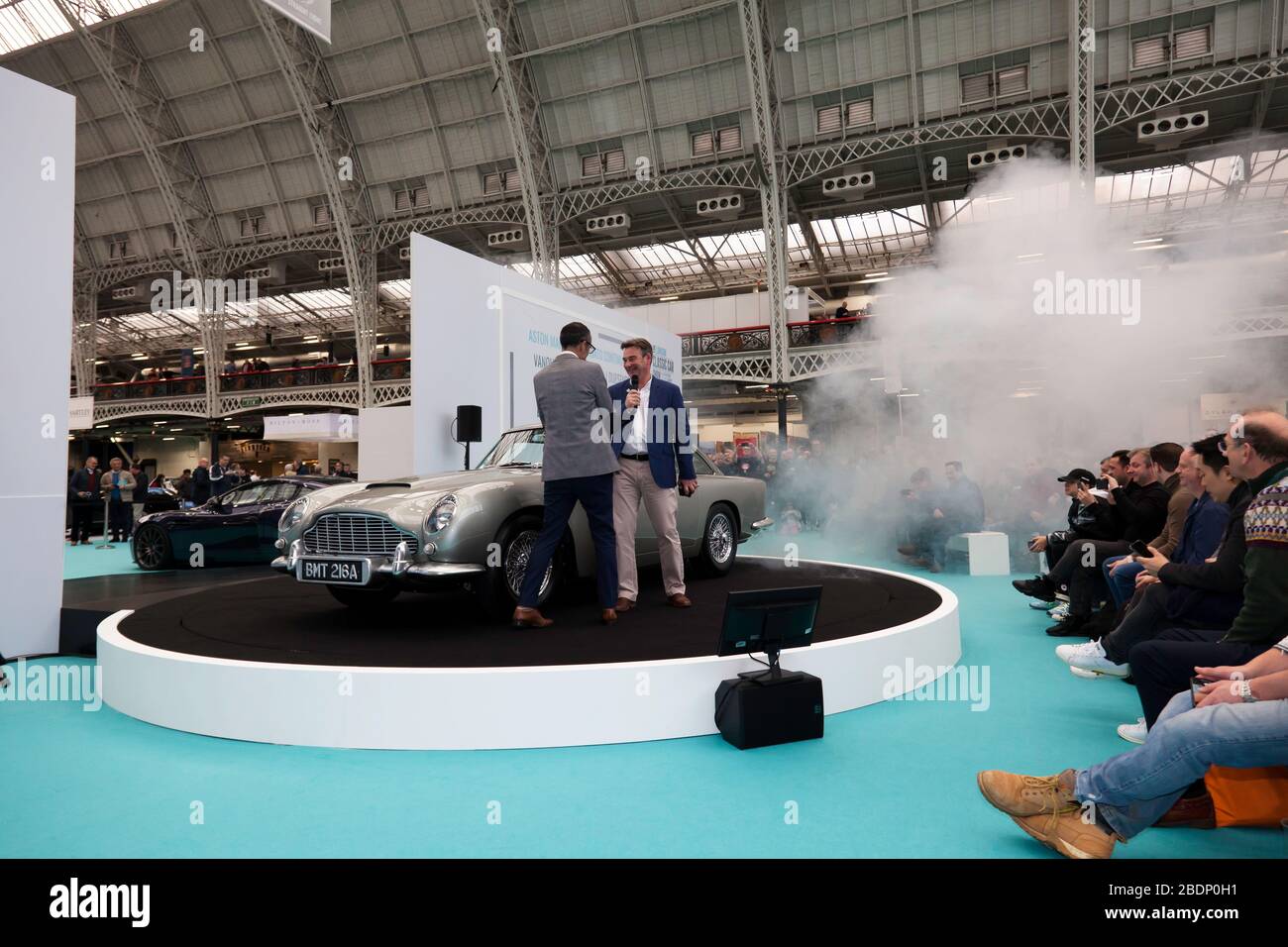 Paul Spires, from Aston Works demonstating the Rear smoke-screen ...