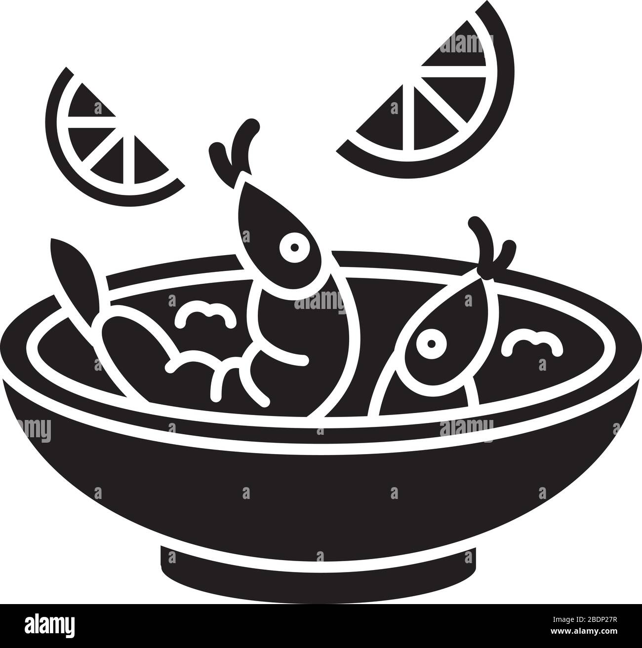 Mexican meal shrimp Stock Vector Images - Alamy