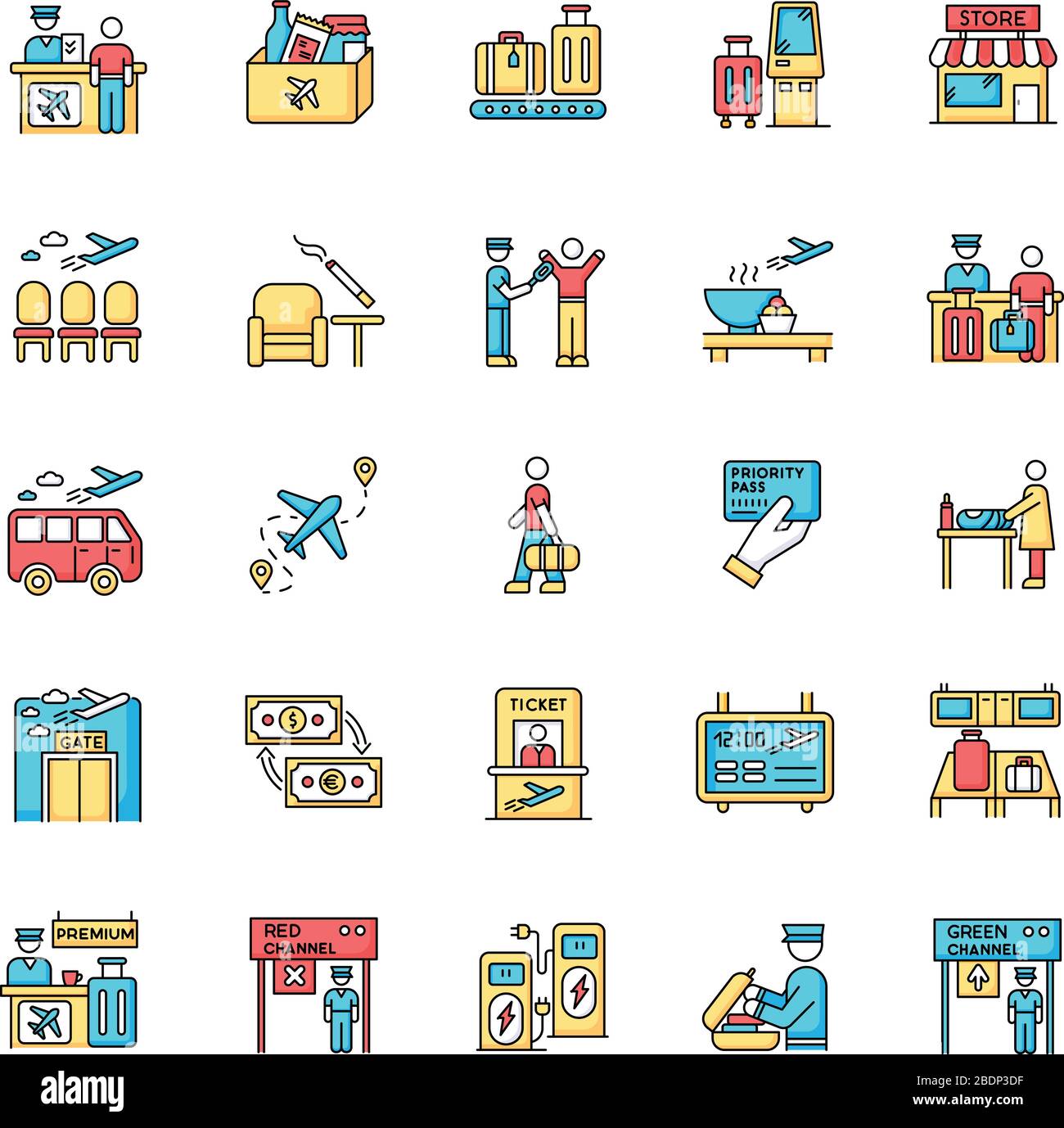 Smoking plane passenger Stock Vector Images - Alamy