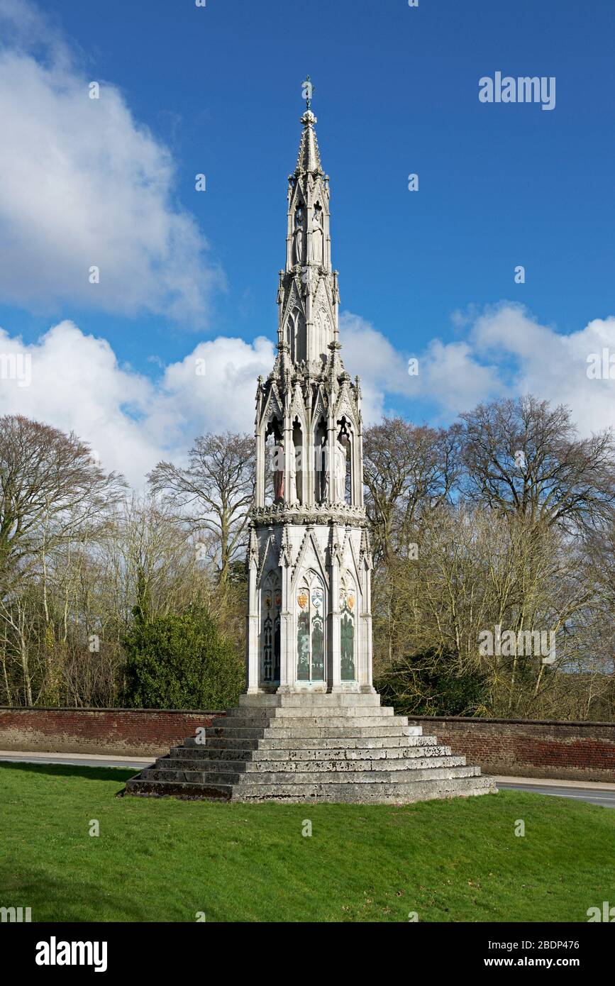 The Sledmere Cross, in the village of Sledmere, East Yorkshire, England ...