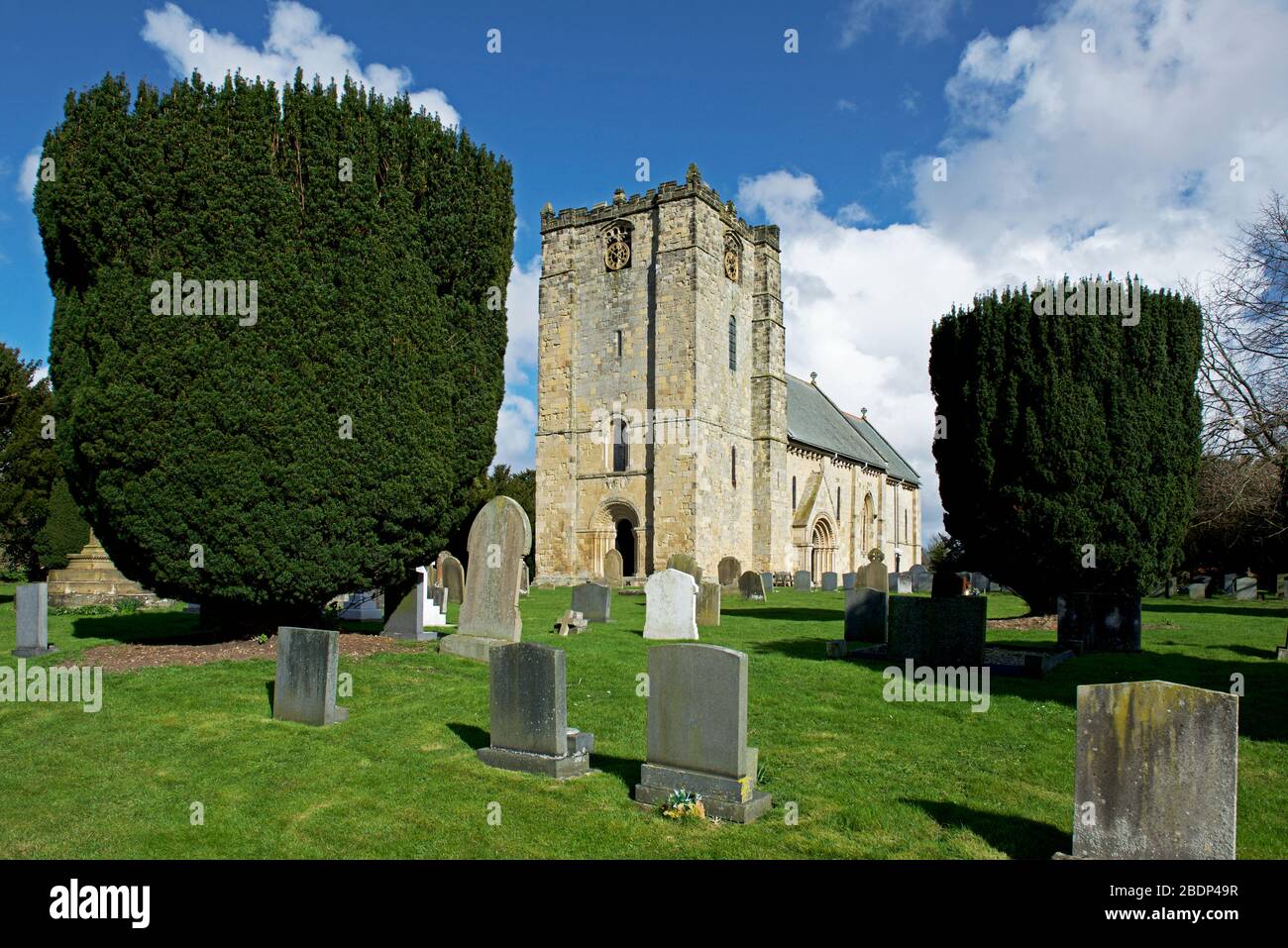 The Church of St Michael and All Angels in the village of Garton on the ...