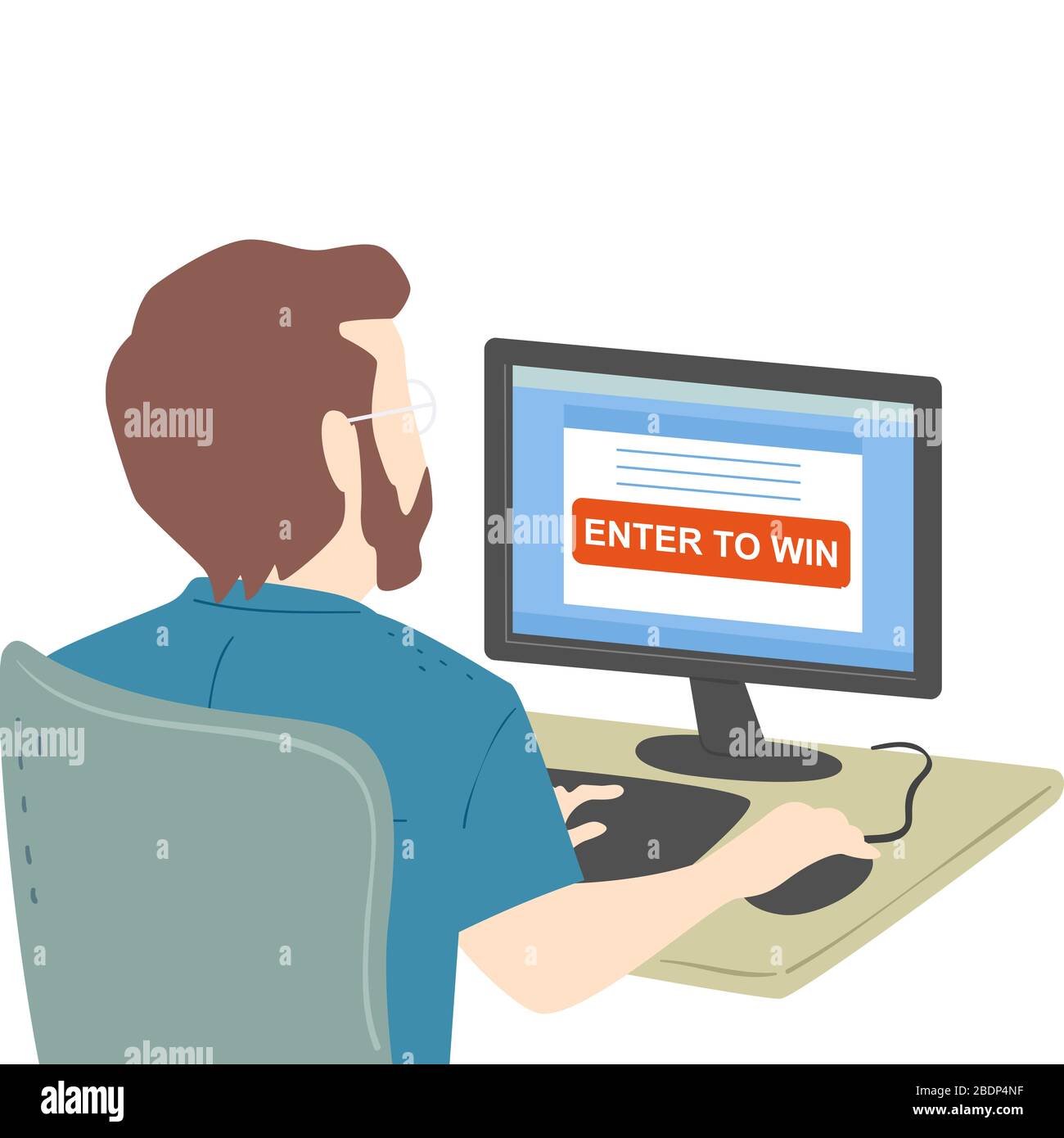 Man entering Cut Out Stock Images & Pictures - Alamy