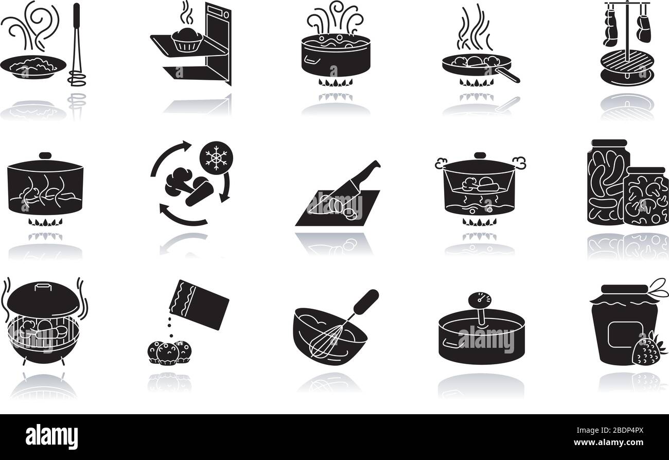 Cooking methods Black and White Stock Photos & Images - Alamy