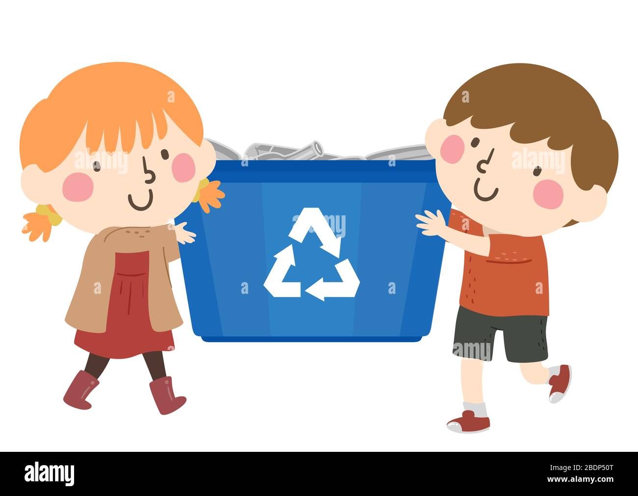 Blue Recycle Clip Art