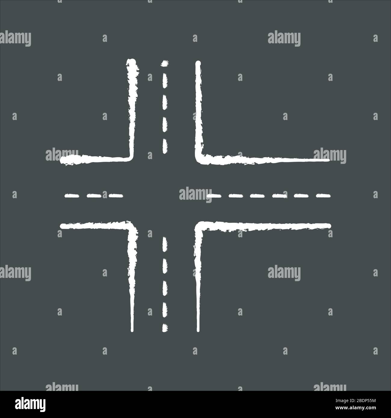 Pavement junction Black and White Stock Photos & Images - Alamy