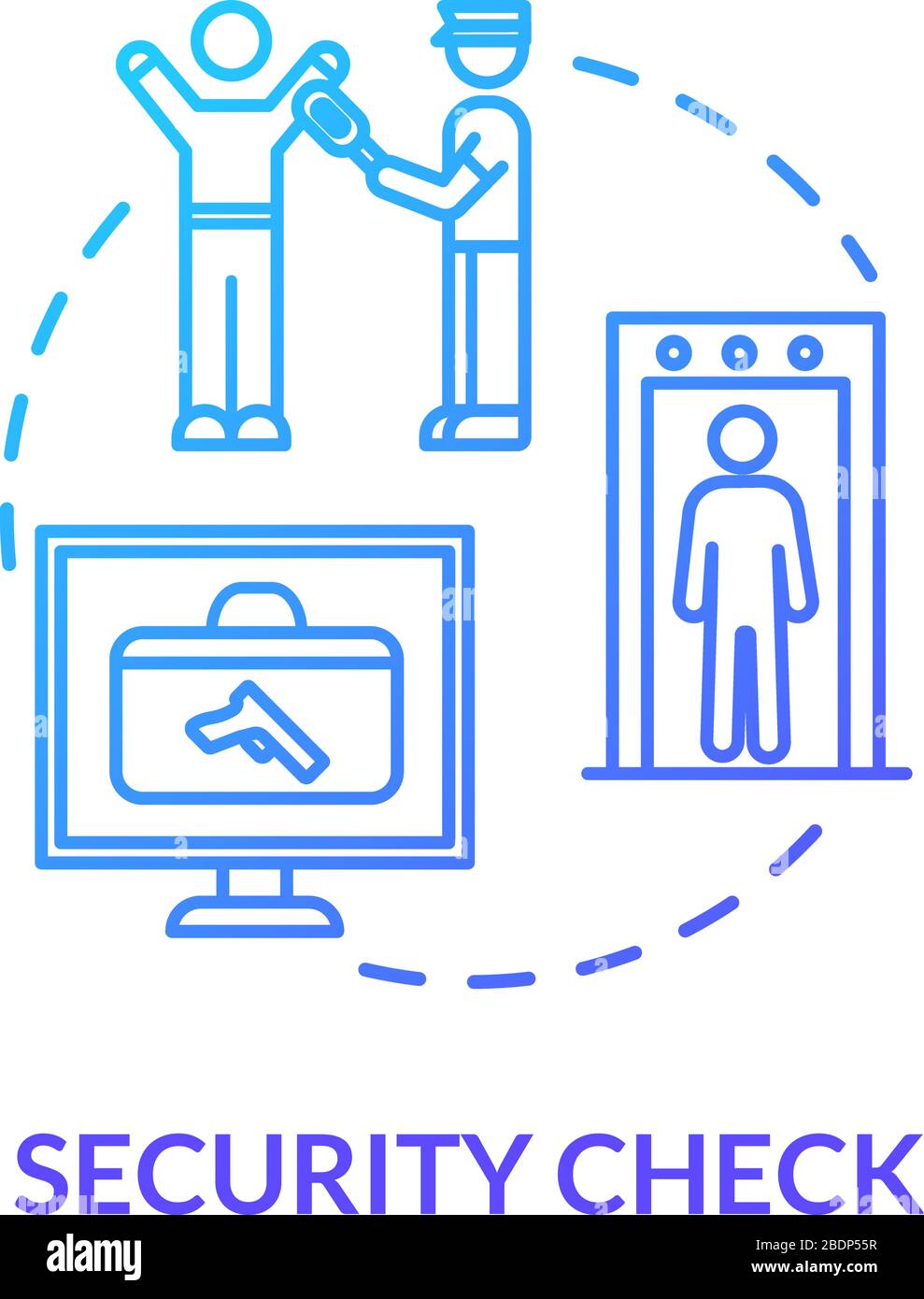 Airport Security Check Icon