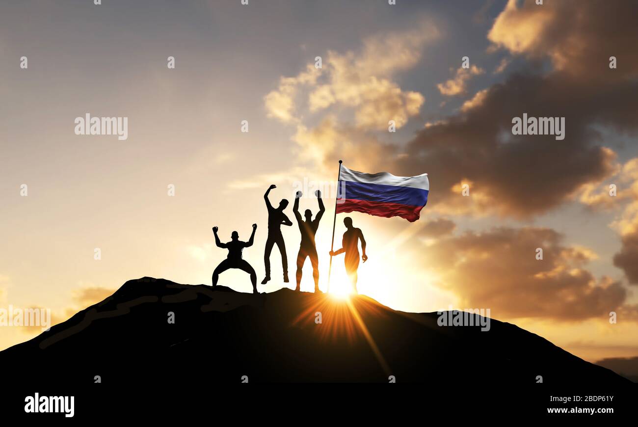 Group positive russian people hi-res stock photography and images - Alamy