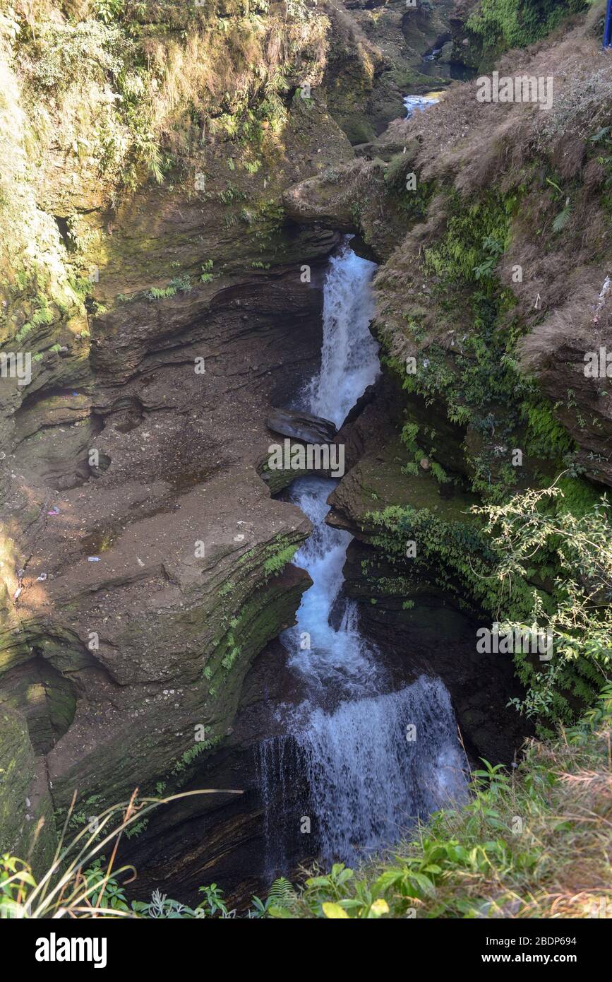Devi waterfall at Pokhara on Nepal Stock Photo - Alamy