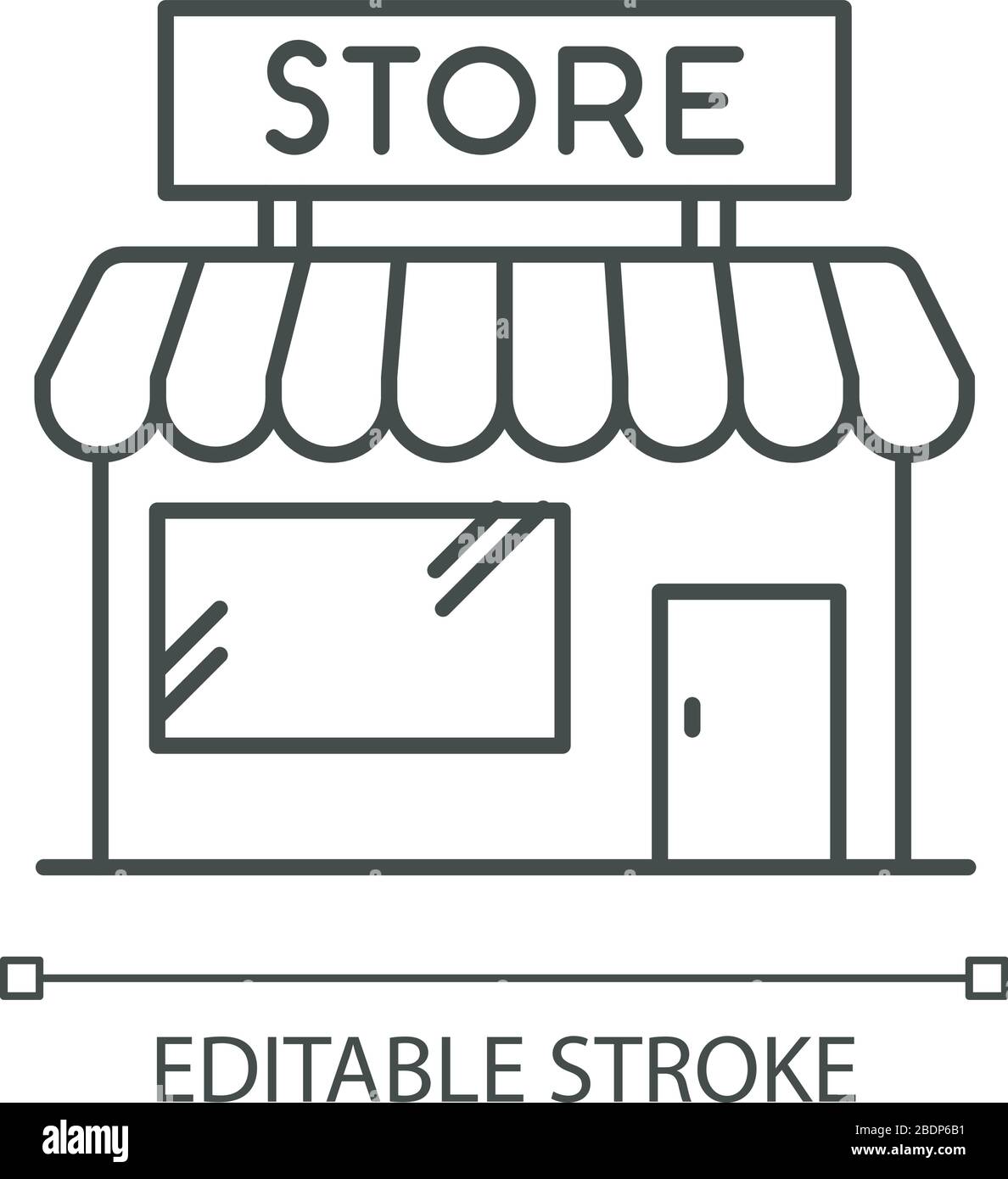 Local convenience store window display Stock Vector Images - Alamy
